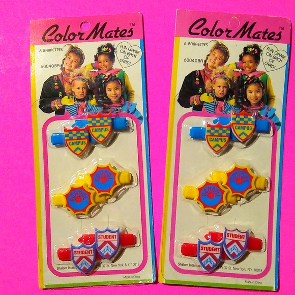 Color Mates | Accessories | Vintage 8s 90s Hair Barrettes | Poshmark